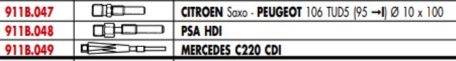 Αλλαγή Μπουζί & Προθερμαντήρων: Προθερμαντήρες σετ 3τεμ. FACOM 911